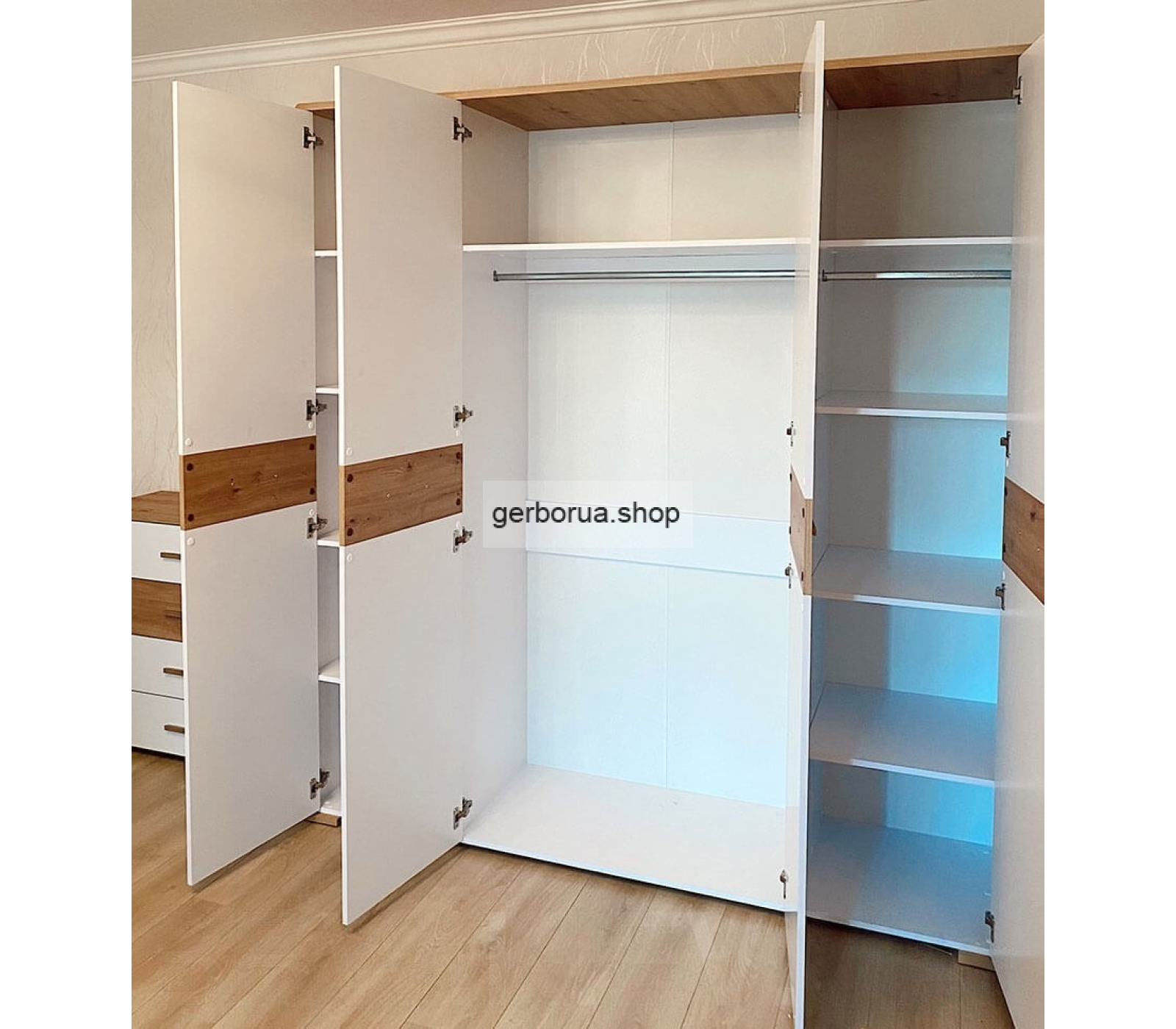 Шафа Бука SZF4D 220 Німфеа альба / дуб артизан Гербор (Gerbor) Україна Купити безпосередньо з ...